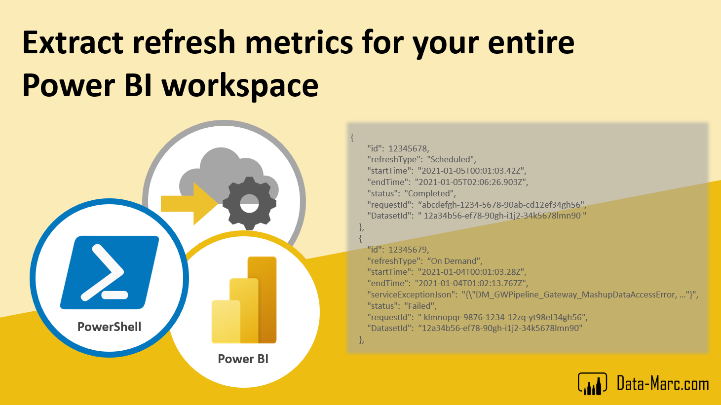Extract refresh metrics for your entire Power BI workspace – Data – Marc