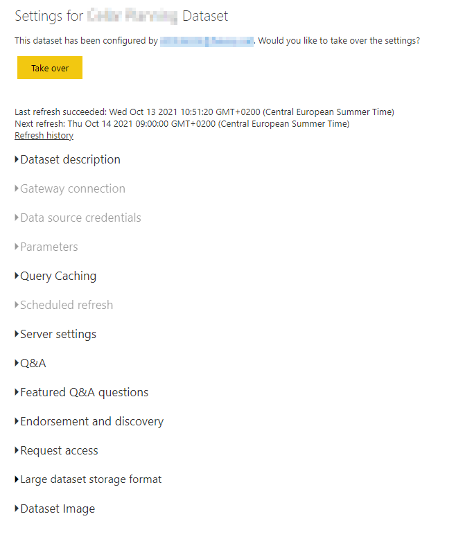 Insights in Power BI dataset parameters and refresh schedule – Data – Marc