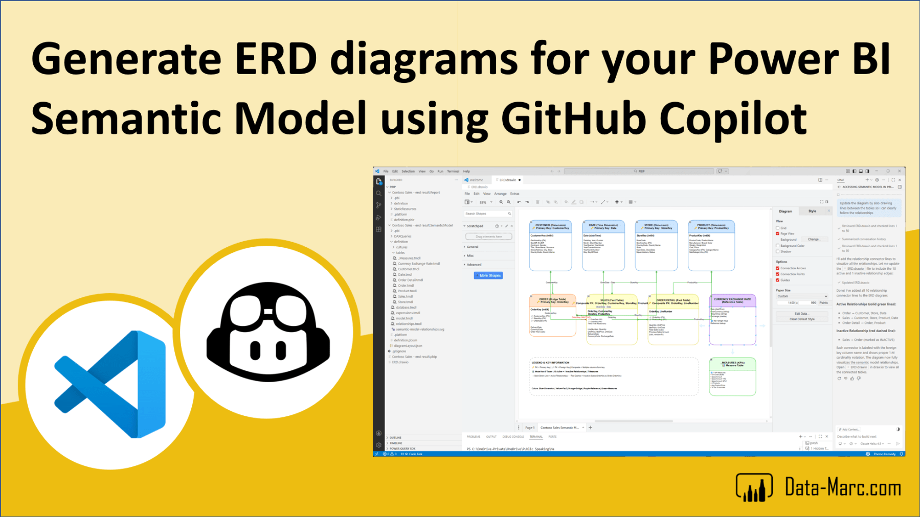 Generate ERD diagrams for your Power BI Semantic Model using GitHub ...
